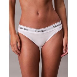 Damen Bikinislip "MODERN COTTON", Calvin Klein Underwear, Gr. S, wei&szlig;, Obermaterial: 53% Baumwolle, 35% Modal, 12% Elasthan, unifarben, Unterhosen,