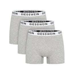 Giesswein Boxershorts Herren Gr&ouml;&szlig;e XL graumeliert / schwarz / wei&szlig;