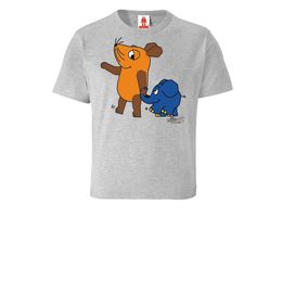 logoshirt Shirt 'Die Sendung mit der Maus - Maus & Elefant' boy Grey size 92