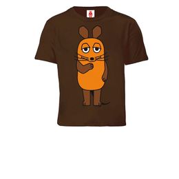logoshirt Shirt 'Die Sendung mit der Maus - Maus' boy Brown size 176