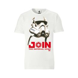 logoshirt Shirt 'Stormtrooper - Join The Imperial Army' female White size 5XL