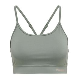 Hummel Sport-BH Damen Gr&ouml;&szlig;e XL beige / gr&uuml;n