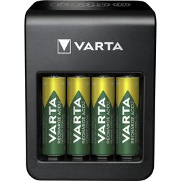 Varta Batterie-Ladeger&auml;t "Varta LCD Plug Charger+ 4x AA Accus", schwarz, Ladeger&auml;te
