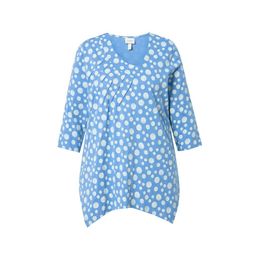 Ulla Popken Shirt Damen Gr&ouml;&szlig;e XXXL/4XL hellblau / wei&szlig;
