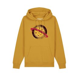 Watapparel Sweatshirt 'Pizza Planet' Herren Gr&ouml;&szlig;e M ocker / mischfarben