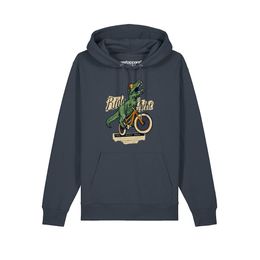 Watapparel Sweatshirt 'T-Rex Fahrrad' Herren Gr&ouml;&szlig;e S anthrazit / mischfarben