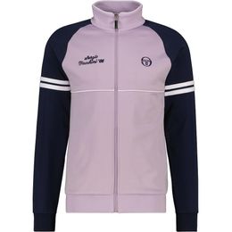 Sergio Tacchini Trainingsjacke 'Orion Davis' Herren Gr&ouml;&szlig;e XL flieder / schwarz / wei&szlig;