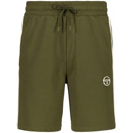 Sergio Tacchini Sportshorts 'Pietrapertosa' Herren Gr&ouml;&szlig;e L khaki / wei&szlig;