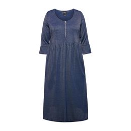 Ulla Popken Kleid Damen Gr&ouml;&szlig;e 62/64 nachtblau Winterkleid