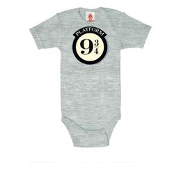 logoshirt Romper/Bodysuit 'Harry Potter - Platform 9 3/4 Logo' boy Grey size 62/68