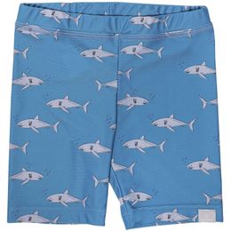 MaxiMo Baby Badepants, blau, Gr. 86, gemustert, Elasthan, Polyamid, Badehosen, UV-Schutzfaktor 50+, mit Print, mittellange Hose, trocknet schnell