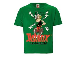 logoshirt Shirt 'Asterix le Gaulois' Jungen Gr&ouml;&szlig;e 164 grasgr&uuml;n / mischfarben