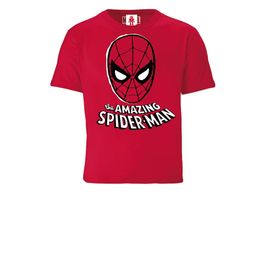 logoshirt Shirt 'Spider-Man Maske' Jungen Gr&ouml;&szlig;e 116 mischfarben / cranberry