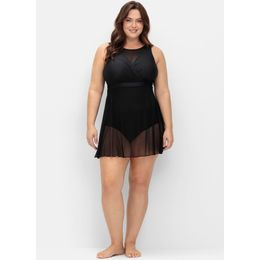 sheego Damen Tankini-Top, schwarz, Gr. 42, Polyamid, Bikini-Oberteile