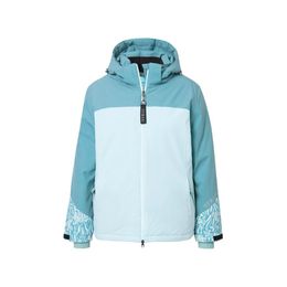 Ulla Popken Sportjacke Damen Gr&ouml;&szlig;e 4XL/5XL t&uuml;rkis / hellblau / wei&szlig;
