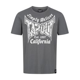 Tapout T-Shirt 'Hailly Be' Herren Gr&ouml;&szlig;e S grau / wei&szlig;