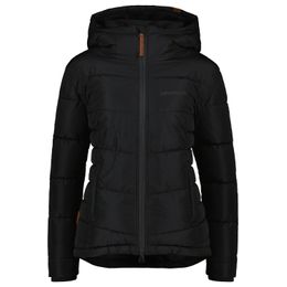 alife and kickin Winterjacke ALIFE & KICKIN "Damen JuanaAK", Damen, Gr. L, moonless, 100% Polyester, Basic, normal Po-bedeckend, Rippb&uuml;ndchen, Jacken Winterjacke, Kurze warme Jacke mit gef&uuml;tterter Kapuze, in schmaler Passform