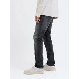 Jack & Jones JACK & JONES Herren Slim-fit-Jeans "JJIGLENN JJCOOPER ST 335 BF"schwarz denim, Gr. 34, Abriebeffekte, Denim/Jeans, Obermaterial: 99% Baumwolle, 1%