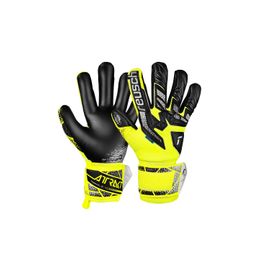 Reusch Damen Torwarthandschuhe "Attrakt Freegel Silver", silber, Gr. 10, mehrfarbig, 51% Elastodien, 34% Polyester, 5% Lederimitat, Handschuhe, mit