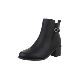 Ital-Design Stiefelette Damen Gr&ouml;&szlig;e 40 schwarz Winterschuhe