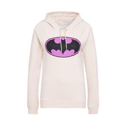 logoshirt Kapuzenpullover 'DC Comics - Batman' Damen Gr&ouml;&szlig;e M hellbeige / lila / schwarz