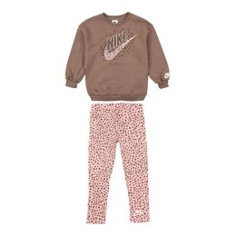 Nike Sportswear Set girl Brown, Pink size 6