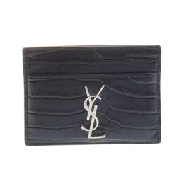 SAINT LAURENT Geldb&ouml;rse / Etui Damen Gr&ouml;&szlig;e One Size Second Hand schwarz