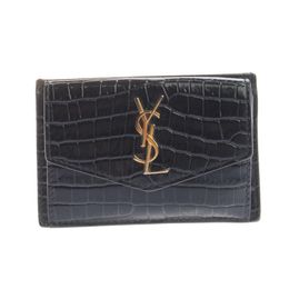 SAINT LAURENT Geldb&ouml;rse / Etui Damen Gr&ouml;&szlig;e One Size Second Hand schwarz