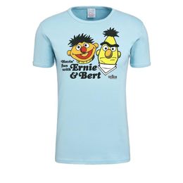 logoshirt Shirt 'Ernie und Bert' male Blue size S