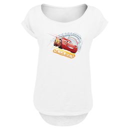 F4NT4STIC T-Shirt 'Cars Lightning McQueen' Damen Gr&ouml;&szlig;e XS blau / gelb / rot / wei&szlig;