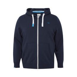 !Solid Zip-Up Hoodie 'BENN' male Blue size XXXL
