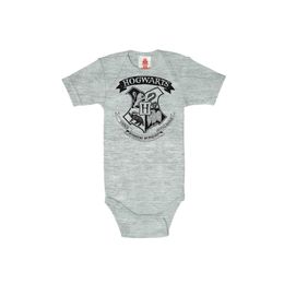 logoshirt Baby-Body 'Harry Potter - Hogwarts Logo Black' Jungen Gr&ouml;&szlig;e 86/92 grau