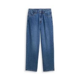 Tom Tailor M&auml;dchen Relaxed Fit Jeans, blau, Uni, Gr. 134