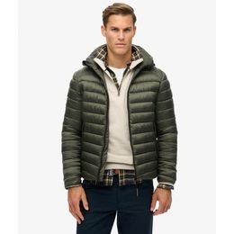 Superdry Herren Fuji Sport Steppjacke mit Kapuze Kaki - Gr&ouml;&szlig;e: L 1020202000581ZC3003