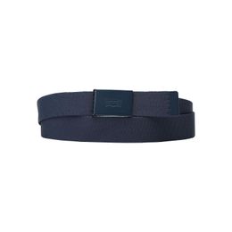 Levi's Stoffg&uuml;rtel LEVI'S "G&Uuml;RTEL MIT TONAL LOGO", Damen, blau (marine), Kunstfaser, unifarben, G&uuml;rtel Stoffg&uuml;rtel