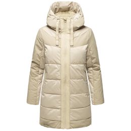 Steppjacke Navahoo "Samtk&auml;tzchen", Damen, Gr. M (38), grau (hellgrau), Obermaterial 1: 100% Polyester; Obermaterial 2: 95% Polyester, 5% Elasthan; Futter: 100% Polyester; &Auml;rmelfutter: 100% Polyester; Wattierung: 100% Polyester, figurumspielend Po-bedeckend, hoch geschlossener Ausschnitt, &Auml;rmel mit &Auml;rmelschlitz Rippstrickb&uuml;ndchen, Jacken Steppjacke, Modischer, gesteppter Damen Winter Kurzmantel