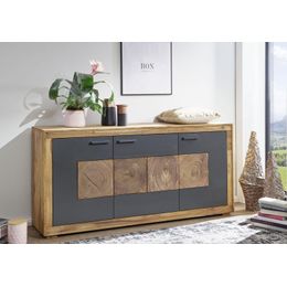 Sideboard Sheesham 170x40x82 gebeizt TURIN #09