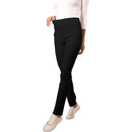 CREATION L PREMIUM Damen Stretch-Hose in Schlupfform schwarz Gr&ouml;&szlig;e 19