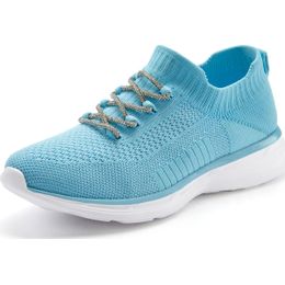 Lascana Damen Sneaker hellblau Gr&ouml;&szlig;e 43
