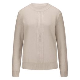 Fadenmeister Berlin - Rundhals-Pullover, beige, Gr. 36 / S - Schurwolle