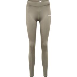 Hummel Tights Damen Gr&ouml;&szlig;e XL taupe / wei&szlig;