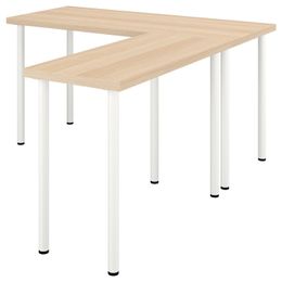 IKEA LAGKAPTEN / LINNMON Schreibtisch L-f&ouml;rmig