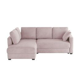 bobb Ecksofa mit Boxspringpolsterung rosa/pink Ma&szlig;e (cm): B: 235 H: 90 T: 184.0 &raquo; M&ouml;bel Kraft