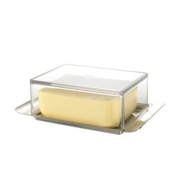Gefu Butterdose BRUNCH transparent/klar Edelstahl,Kunststoff Ma&szlig;e (cm): B: 9,9 H: 5,2 &raquo; M&ouml;bel Kraft