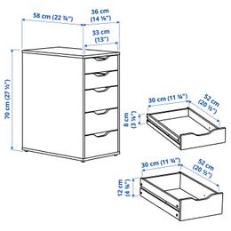 IKEA ALEX Schubladenelement