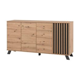 M&ouml;bel Kraft Sideboard holzfarben Ma&szlig;e (cm): B: 160 H: 85 T: 40.0 &raquo; M&ouml;bel Kraft