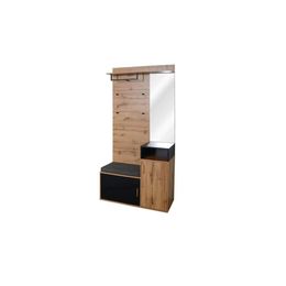 M&ouml;bel Kraft Garderobe holzfarben Ma&szlig;e (cm): B: 104 H: 191,5 &raquo; M&ouml;bel Kraft