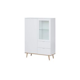 M&ouml;bel Kraft Highboard wei&szlig; Ma&szlig;e (cm): B: 100 H: 140 T: 40.0 &raquo; M&ouml;bel Kraft