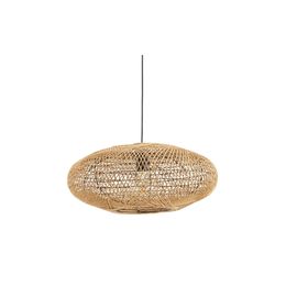 Trio Pendelleuchte 1-flammig mit Sisal Schirm holzfarben Ma&szlig;e (cm): H: 150 &Oslash;: 52.0 &raquo; M&ouml;bel Kraft