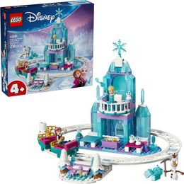 Konstruktionsspielsteine Lego "Elsas Schlittenfahrt um den Eispalast (43281), Lego Disney Princess", bunt, Spielbausteine, Kinder, Made in Europe